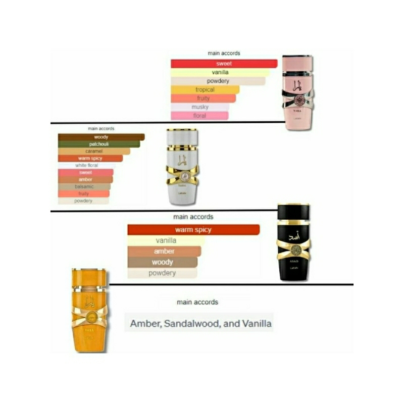 YARA COLLECTION 100 ML, YARA/YARA MOI/YARA TOIS/ASAD 100% ORIGINAL UAE ...