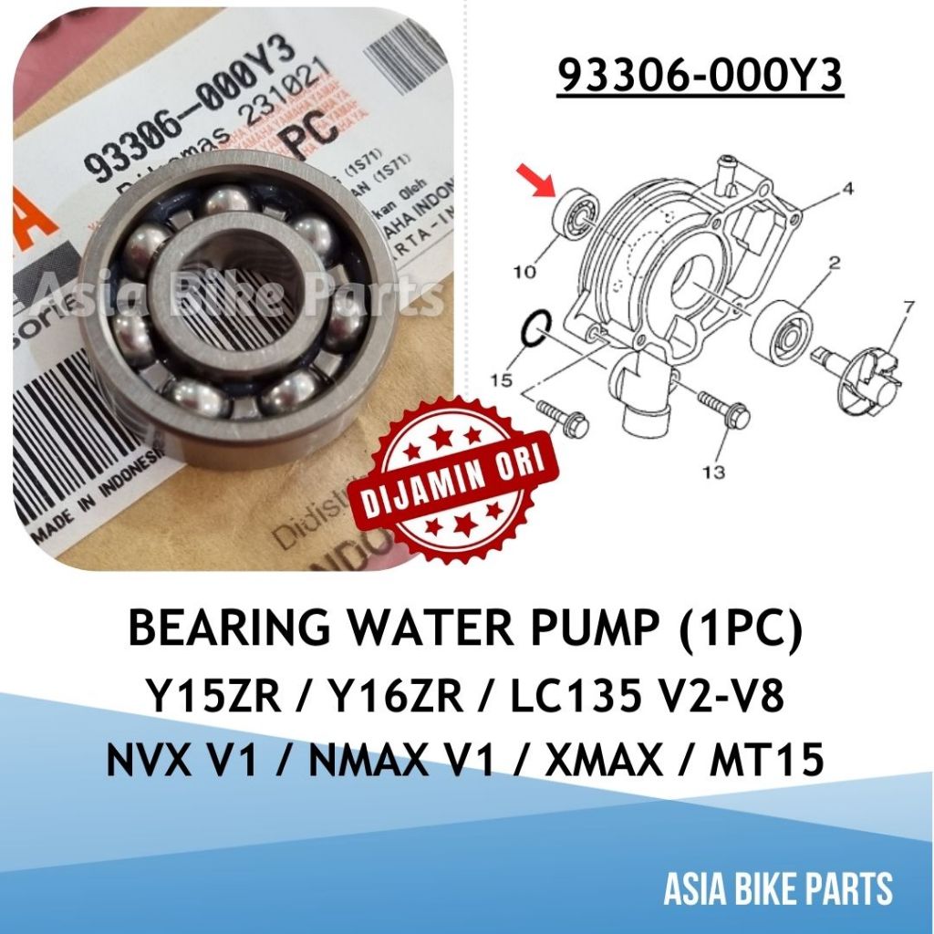 Yamaha Original LC135 V1-V8 / Y15ZR Y16ZR / NVX V1 NMAX V1 MT15 XMAX ...