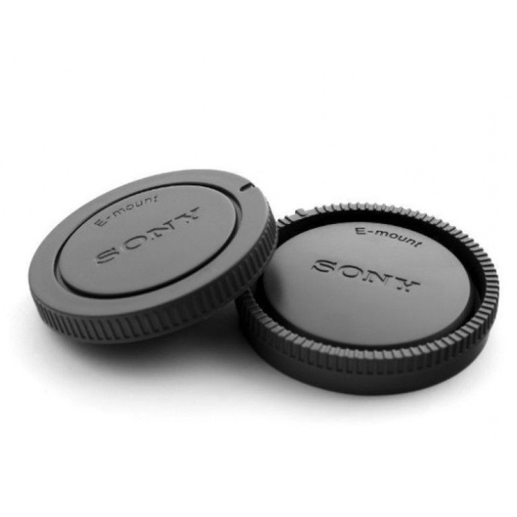 Sony E-mount Camera Body + Rear Lens Cap / Penutup Badan Kamera + Kanta ...