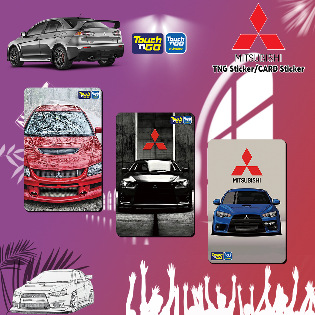 Mitsubishi Car TNG Sticker - Tng Touch N Go Sticker/Bank Card Sticker ...
