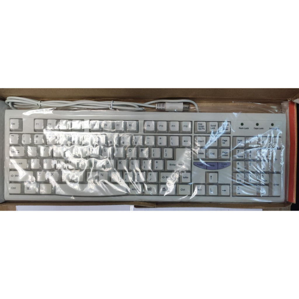 PC DESKTOP KEYBOARD PS2 PS/2 PC/AT MECHANICAL AT WINDOWS 98 XP 7 8 10 ...