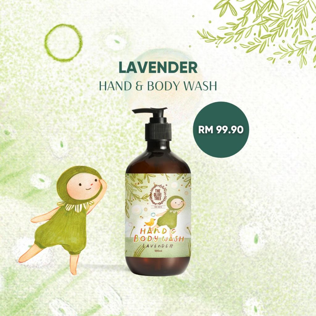 Little Olive Tree Lavender Body Wash / Sabun Mandi Lavender (500ml ...