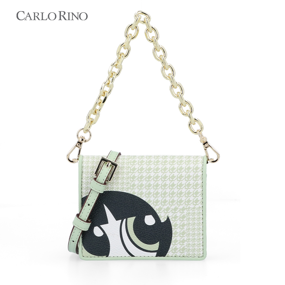 Carlo Rino Green Power Puff Girls Wallet Crossbody | Shopee Malaysia