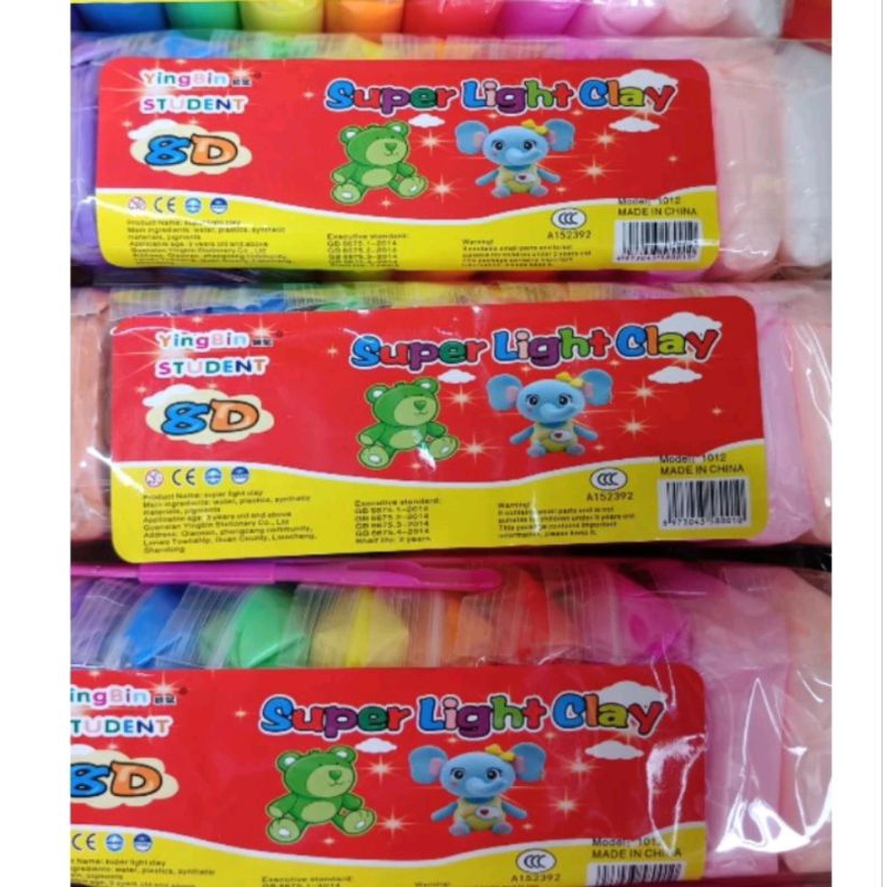 12Colors Super Light Clay Air Dry Clay Set, Butter Slime彩色8D粘土 | Shopee ...