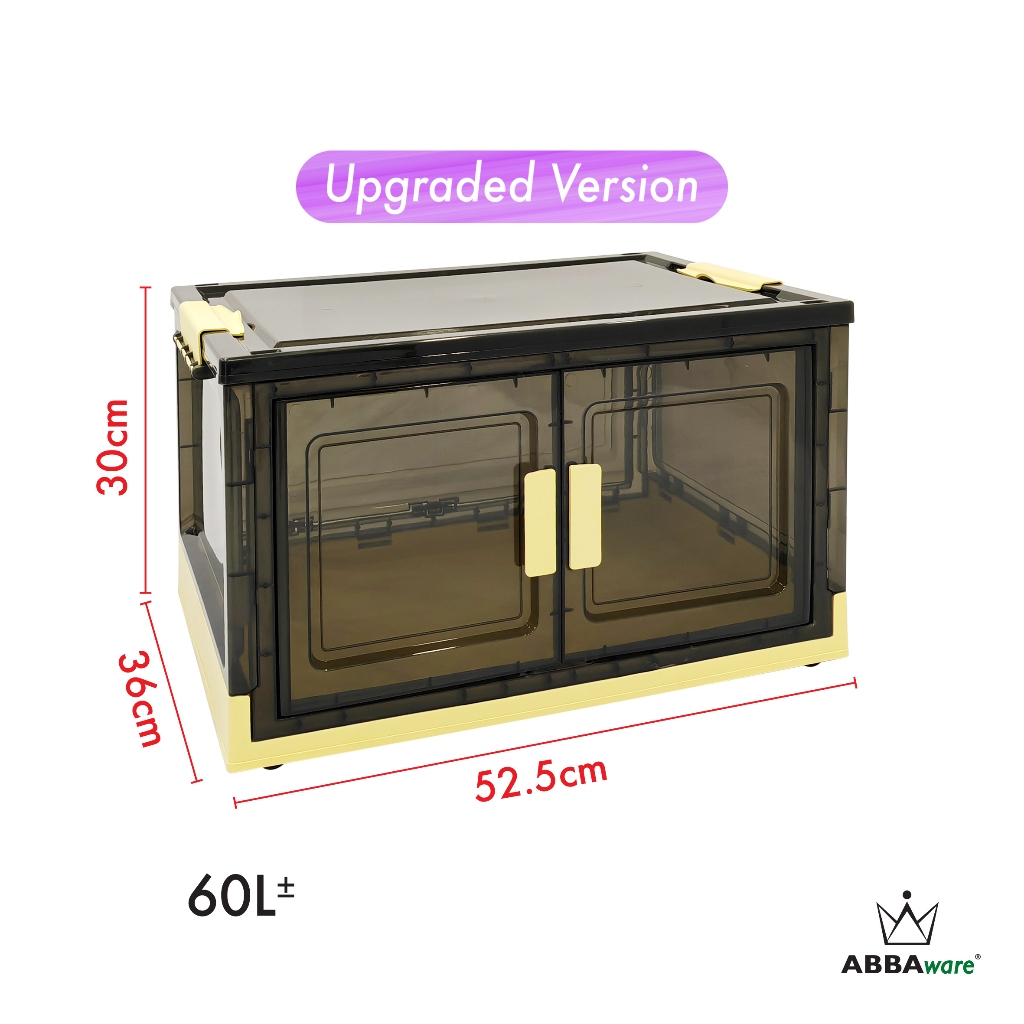 ABBAware Twin Door Storage Cabinet / Portable Transparent Storage Box ...