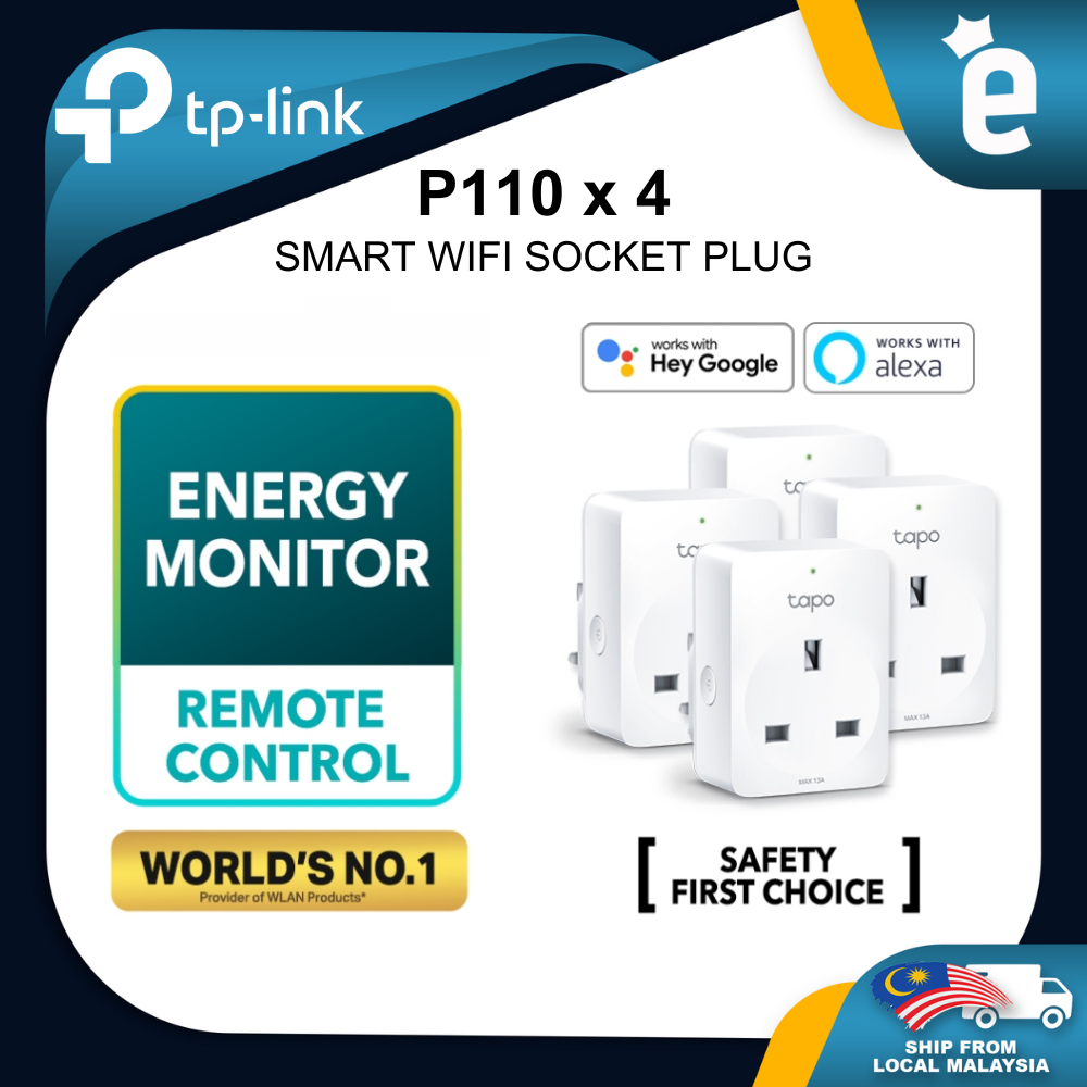 TP-Link Tapo P100 / P110 Mini Smart Home Wifi Wireless Power Socket ...