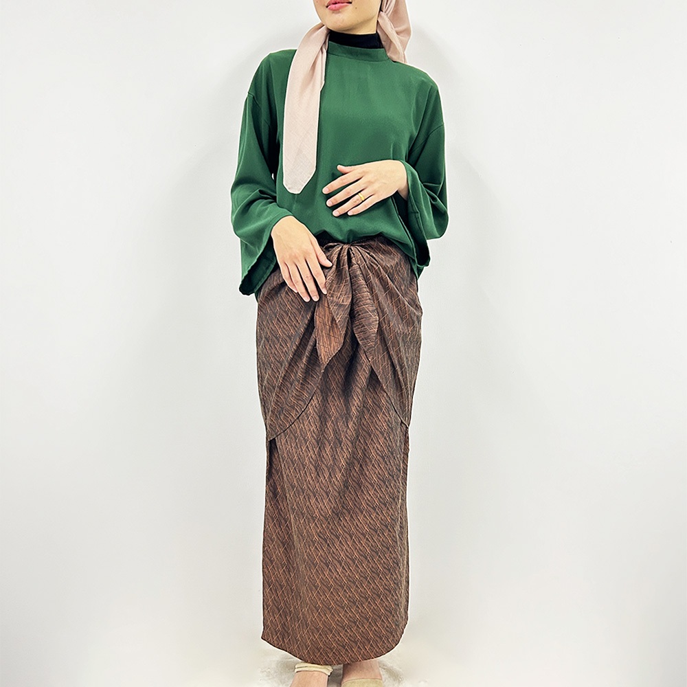 Women Long-sleeved Kurung Chiffon Moden Baju Raya 2024 | Shopee Malaysia