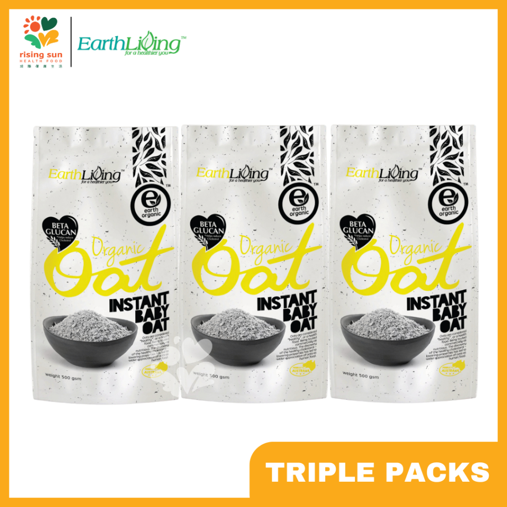 Earth Living Organic Instant Baby Oat (500g x 3) - Triple Packs ...