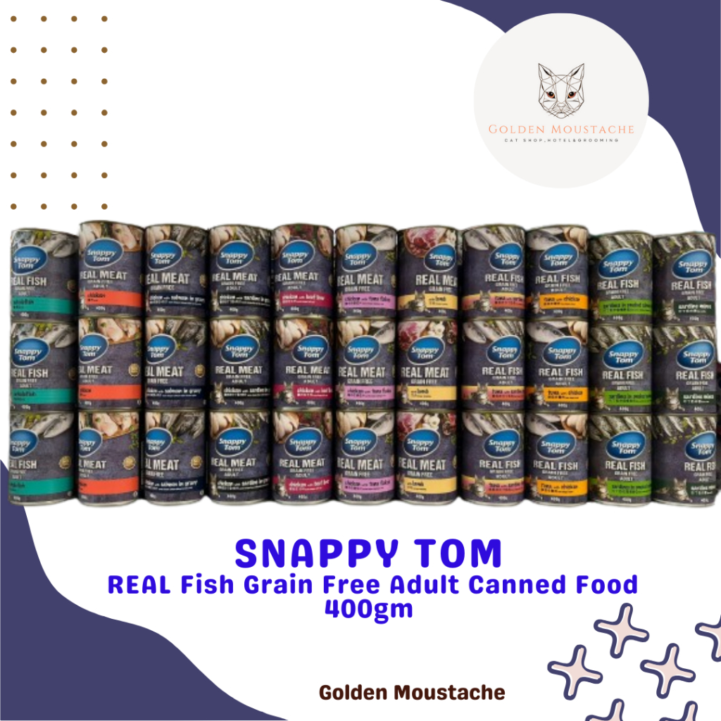 🔥 [ORIGINAL] ® SNAPPY TOM Cat Canned Wet Food 400GM / Makanan Basah ...