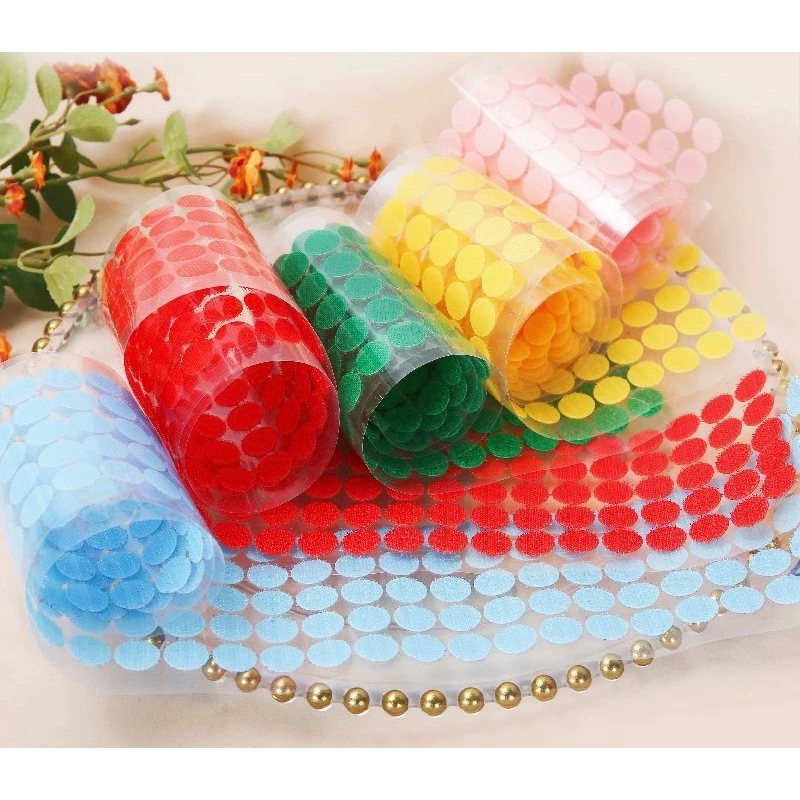 🇲🇾Colour Velcro dot 18/40/70 pairs 15mm/20mm/30mm Dot Design Velcro ...