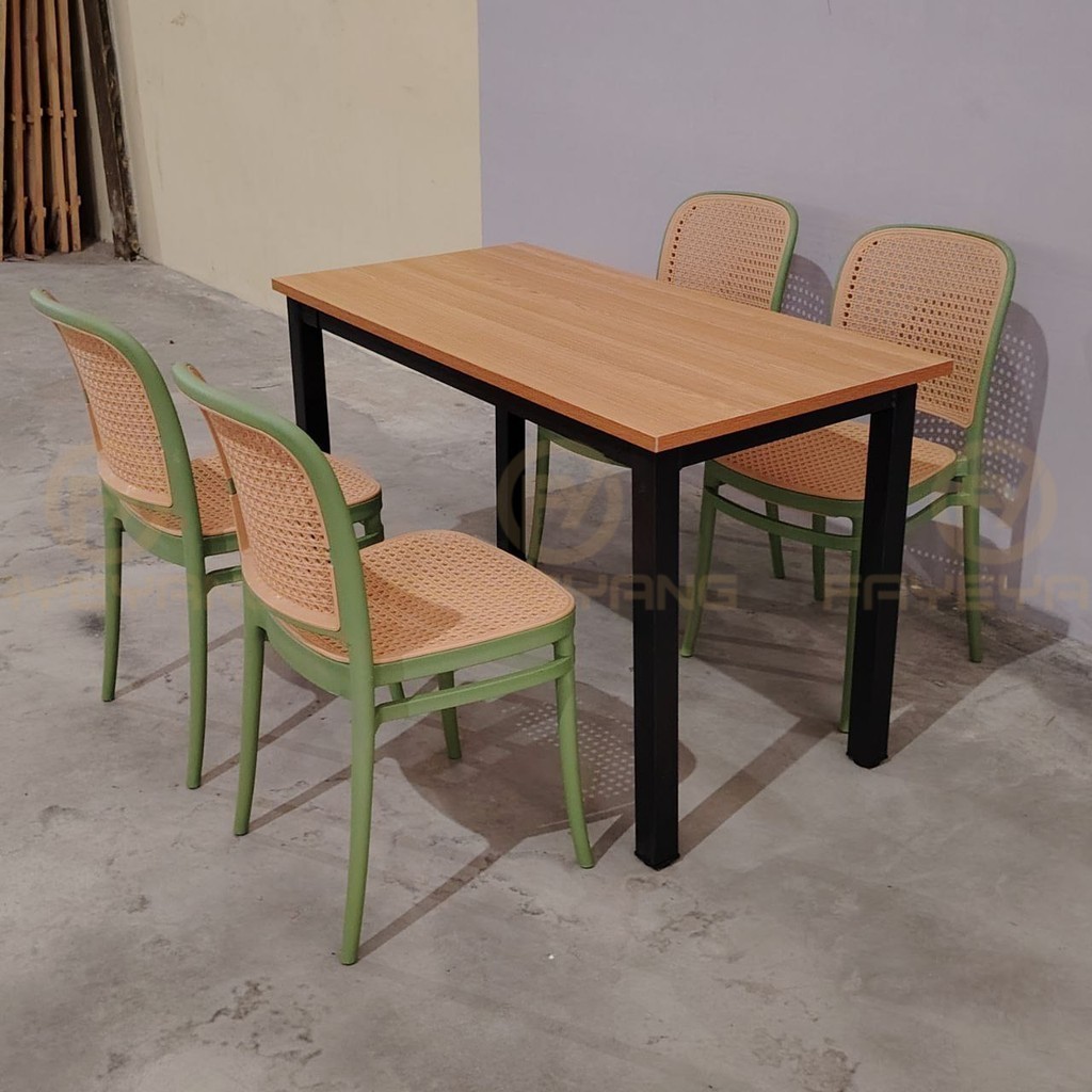 Fayeyang Dining Table Set (1+4) / Meja Makan/ Meja kafe/ Cafe table ...