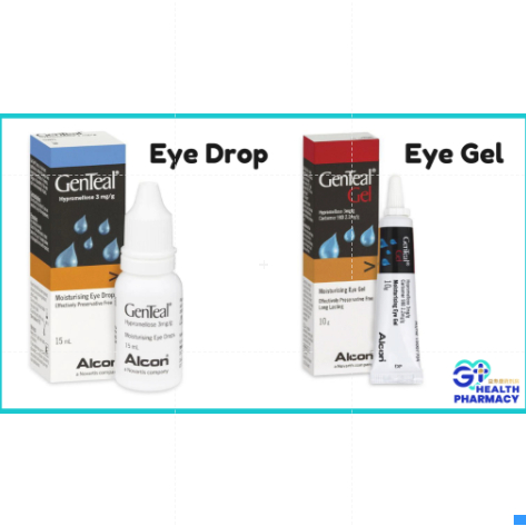 Alcon GenTeal Lubricant Eye Drops 10ML/ Genteal Eye Gel 10G | Shopee ...