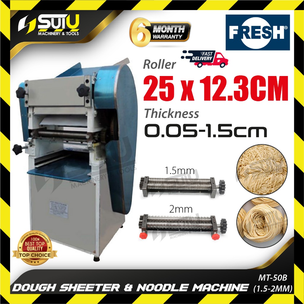 [100% ORIGINAL] FRESH MT-50B / MT50B (ss) Dough Sheeter & Noodle ...