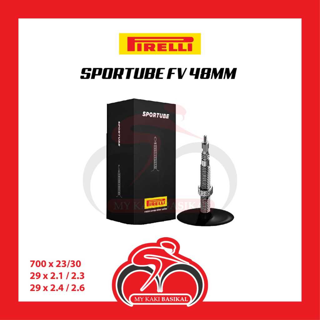 PIRELLI SPORTUBE BICYCLE INNER TUBE FV 48MM RB / MTB | Shopee Malaysia