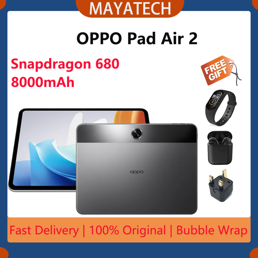 Brand New OPPO Pad AIR 2 Tablet / Snapdragon 680/ 2.4GHz/8000mAh/OPPO ...
