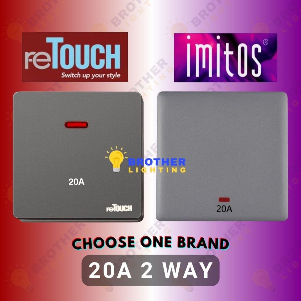 [SIRIM] Grey imitos BR Series / Retouch Ultra Rimless Switch Suis ...