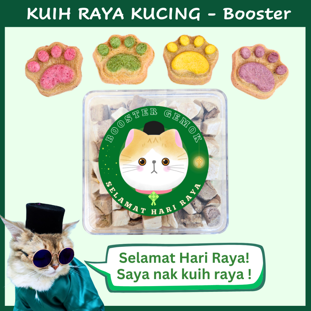 Kuih Raya Kucing Raya Freeze Dried Gift Box Raw Meat Pet Snack Makanan ...
