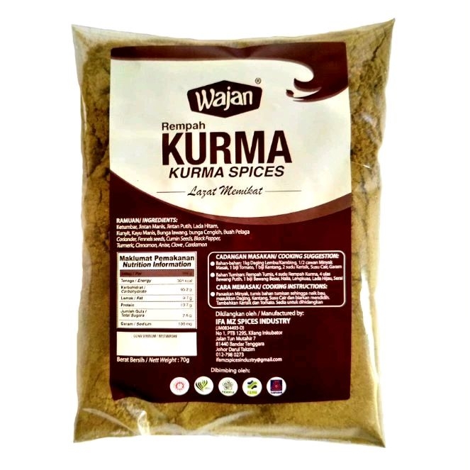 Rempah Kurma' WAJAN (50g) | Shopee Malaysia