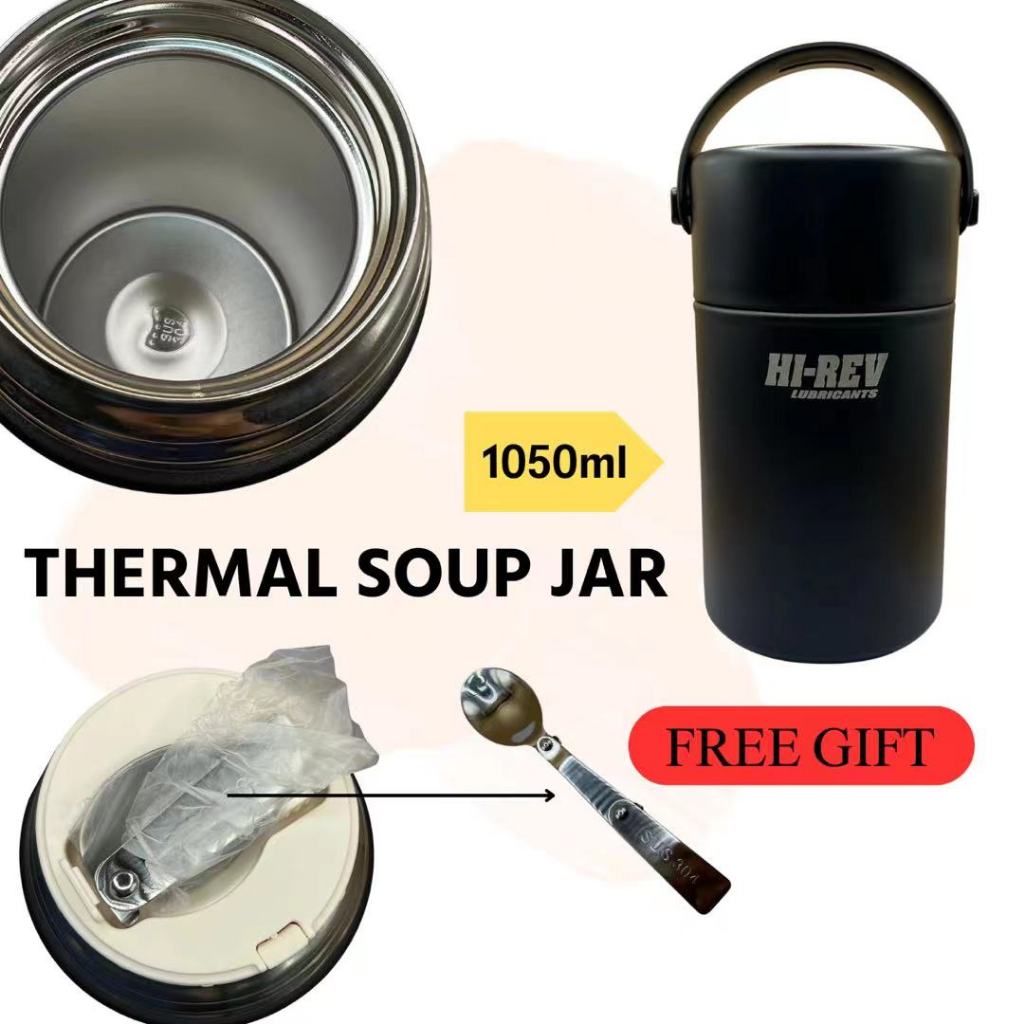 1050ML Tedemei Stainless Steel Soup Container Thermal Container Thermos ...