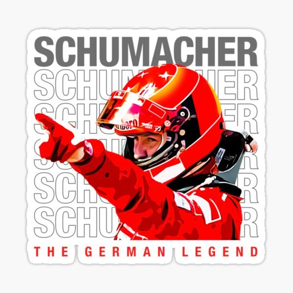 The Living Legend F1 Michael Schumacher Stickers v1 | Shopee Malaysia