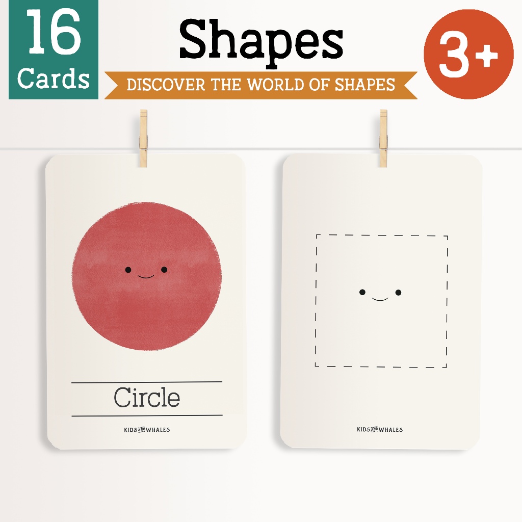 Shapes Flashcards Kad Imbas Bentuk by KidsandWhales | Shopee Malaysia