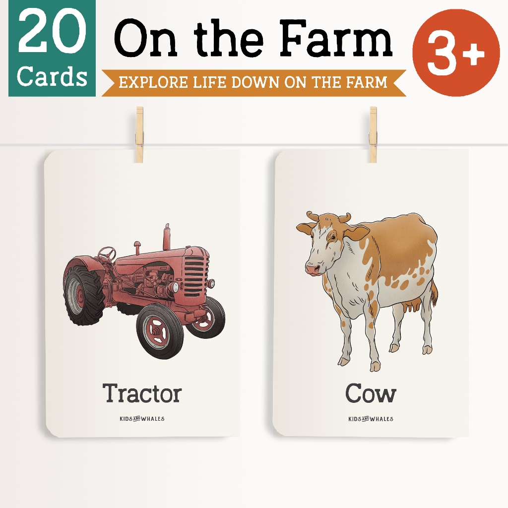On The Farm Flashcards by KidsandWhales | Shopee Malaysia