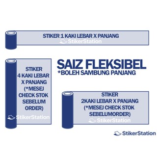 1FT x 100CM REFLECTIVE STICKER / A4 Size Premium Sticker Pantulan ...