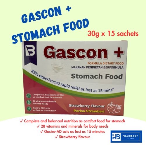 GASCON + Stomach Food for relief of heartburn symptoms and gastric ...