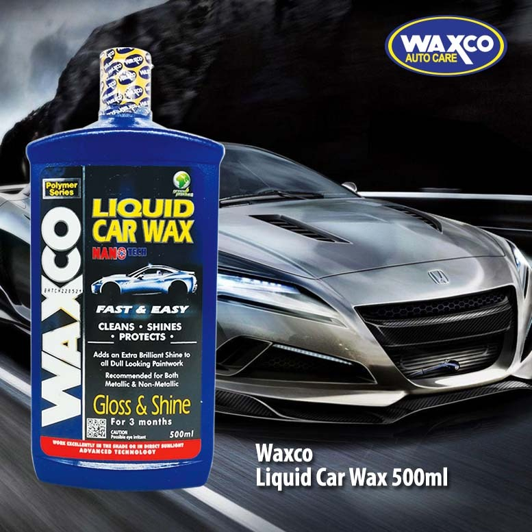 Waxco Liquid Wax Car Polish Gloss Shine (500 ml) | Shopee Malaysia