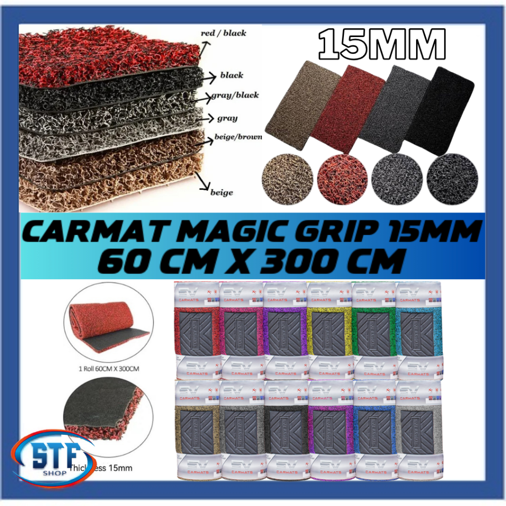 Karpet Kereta /Car Carpet/ Coil Mat / Floor Mat Magic Grip Backing ...