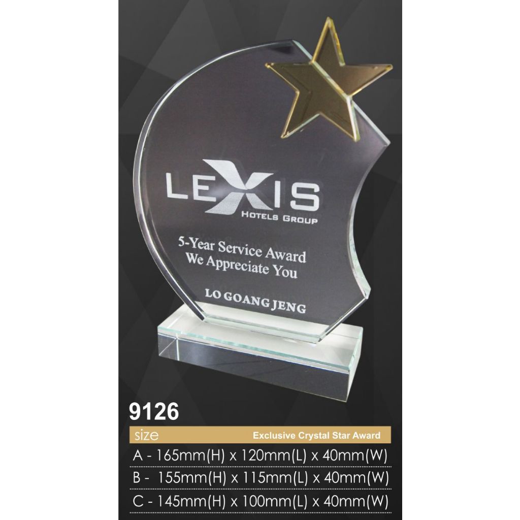 9126 Exclusive Crystal Plaque & Souvenirs Trophy Plaque | 9126 Plak ...