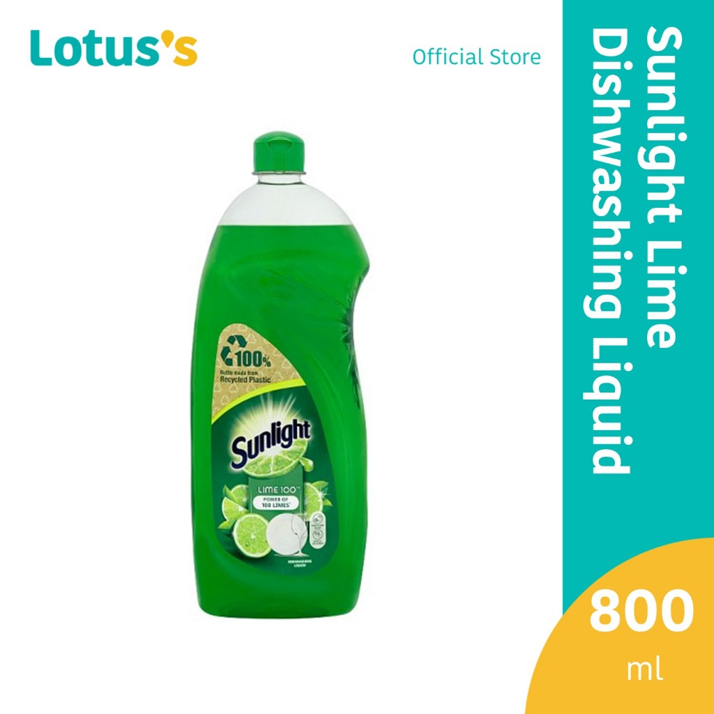 Sunlight Lime 100 With Real Lime Extracts Dishwashing Liquid 800ml ...