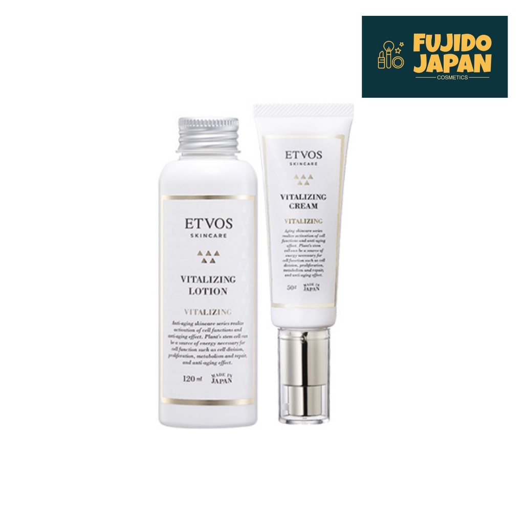 【Shipping from Japan】 ETVOS Vitalizing Lotion 120mL / Vitalizing Cream 50g | Shopee Malaysia