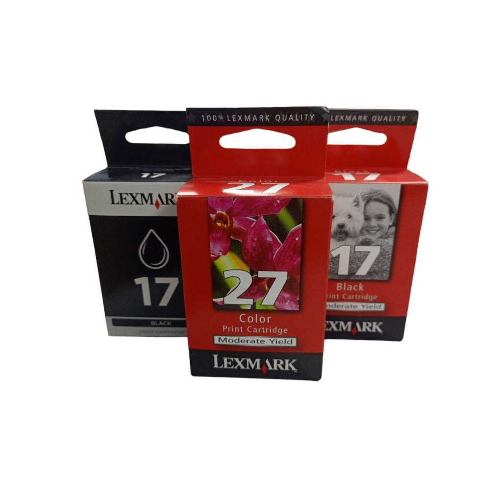 ORIGINAL LEXMARK 17 & 27 CARTRIDGE | Shopee Malaysia
