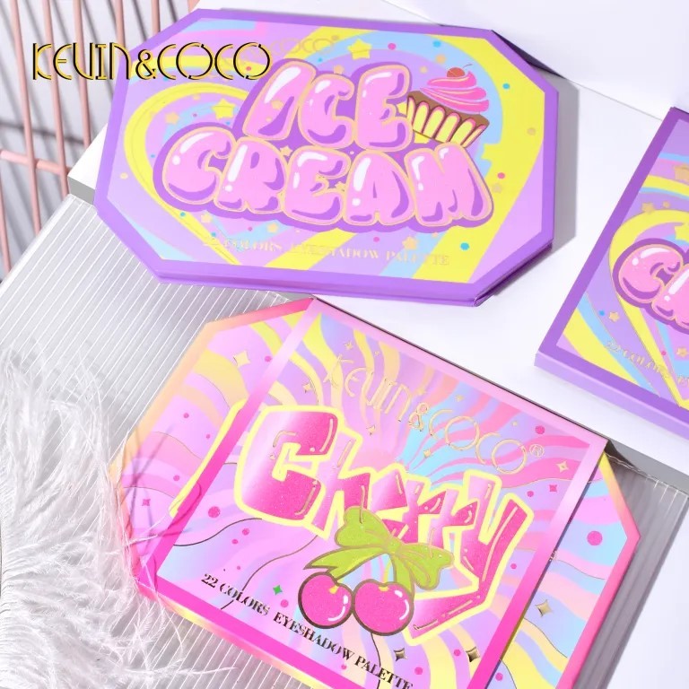 KEVIN&COCO 22 Colour Cherry Ice Cream Eyeshadow Palette Pembayang Mata ...