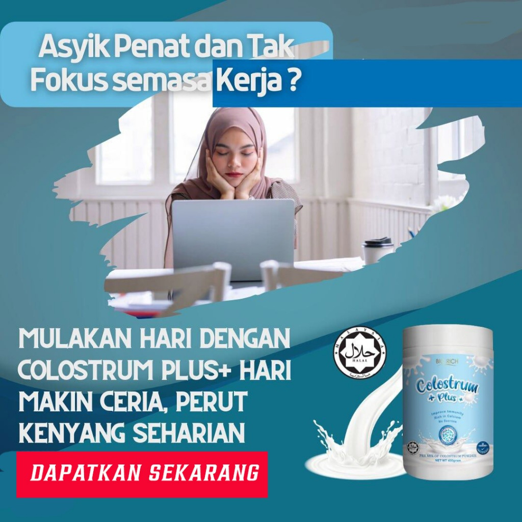 Colostrum Plus Biorich Susu Pracampur 5 In 1 Original HQ 100% (300g) | Shopee Malaysia