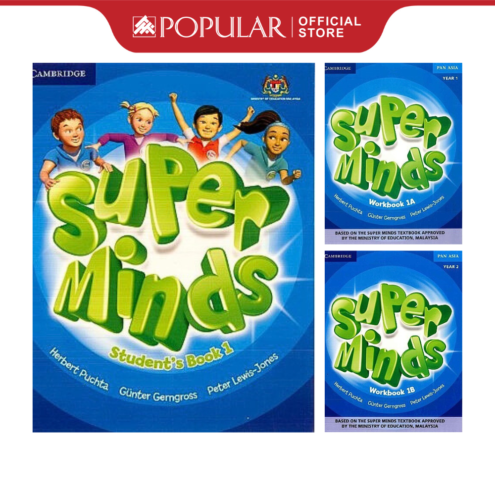 Buku Teks/Textbooks English Tahun 1 dan Tahun 2 SK & SJK (Super Minds) | Shopee Malaysia