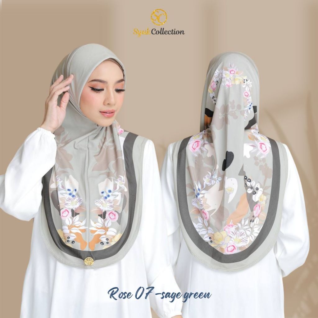 Tudung Sarung Mosscrepe Awning Scuba Instant Bercorak Berbatu Corak ...