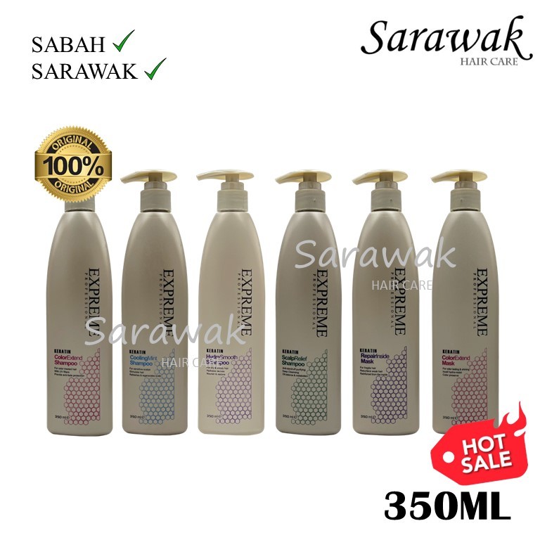 Expreme Professional Keratin Hair Shampoo / Mask Conditioner 350ml ...