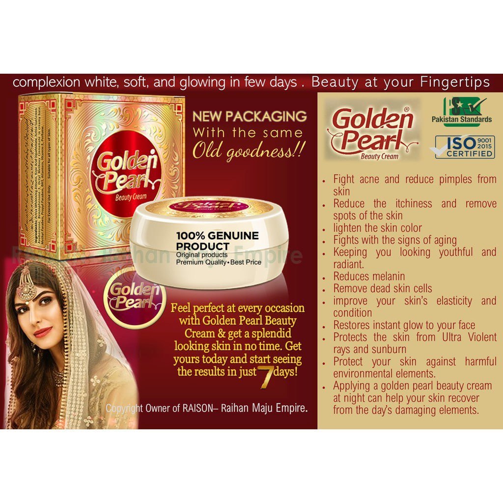 Face Cream Golden Pearl Beauty Cream 30gram New Packing Original From ...