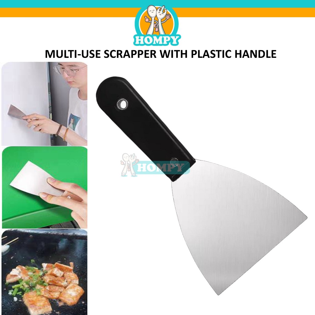 Pengikis dengan pemegang plastik/Burger Flipper/Pisau Putar Pengikis ...