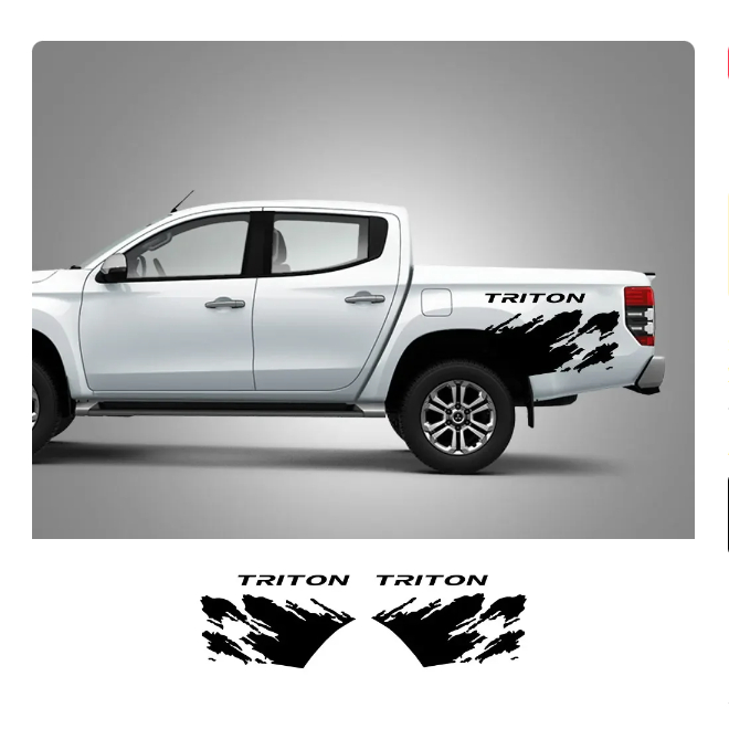 Mitsubishi L200 Triton SIDE BODY STICKER | Shopee Malaysia