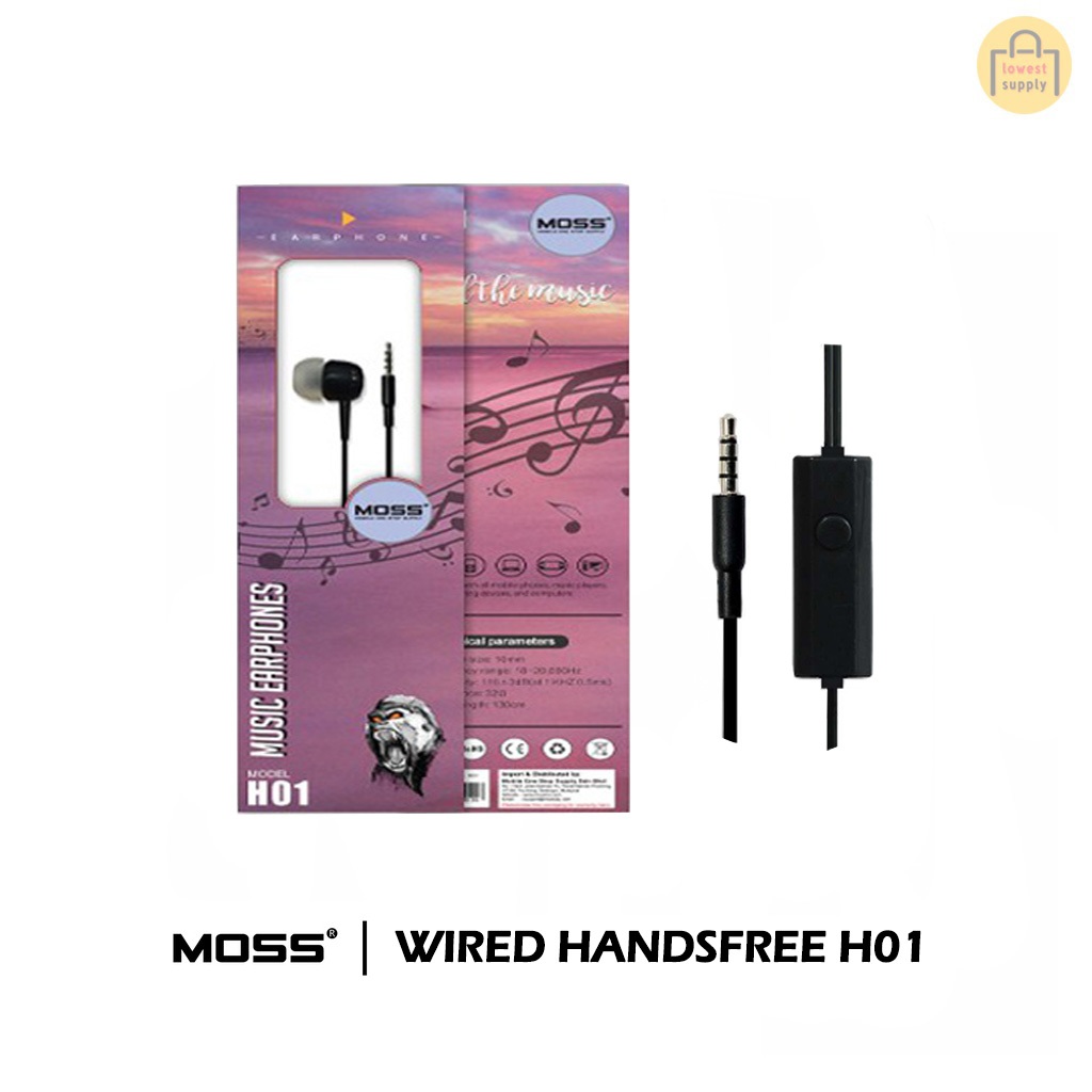 MOSS Music 3.5mm Audio Jack Wired Handsfree ( H01 ) | Shopee Malaysia