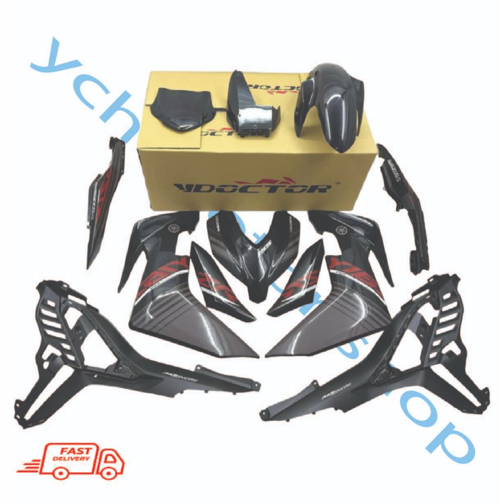 YAMAHA Y16 Y16ZR Y16 ZR DOCTOR NEW DESIGN 2024 PURBA ALL BLACK HITAM ...