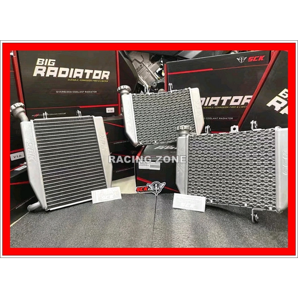 SCK RACING OVERSIZE BIG RADIATOR Y15ZR Y16ZR LC135 RS150 RSX 100% ...