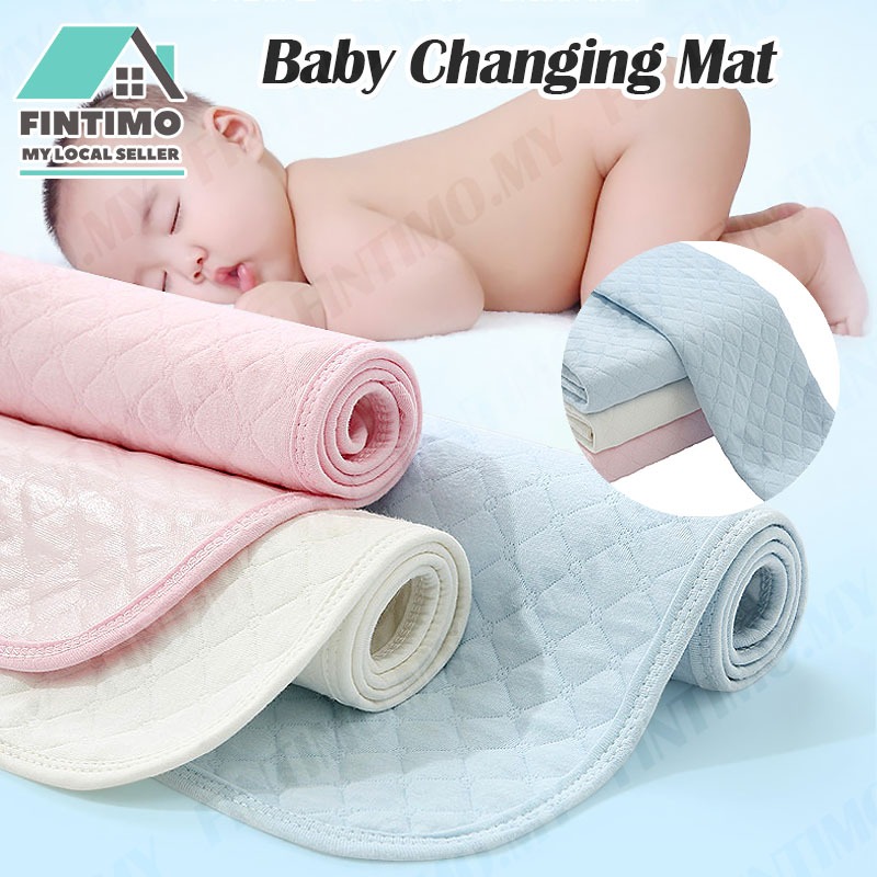 【MY】Waterproof Baby Changing Mat Cotton Baby Diaper Pad Nappy Mats ...