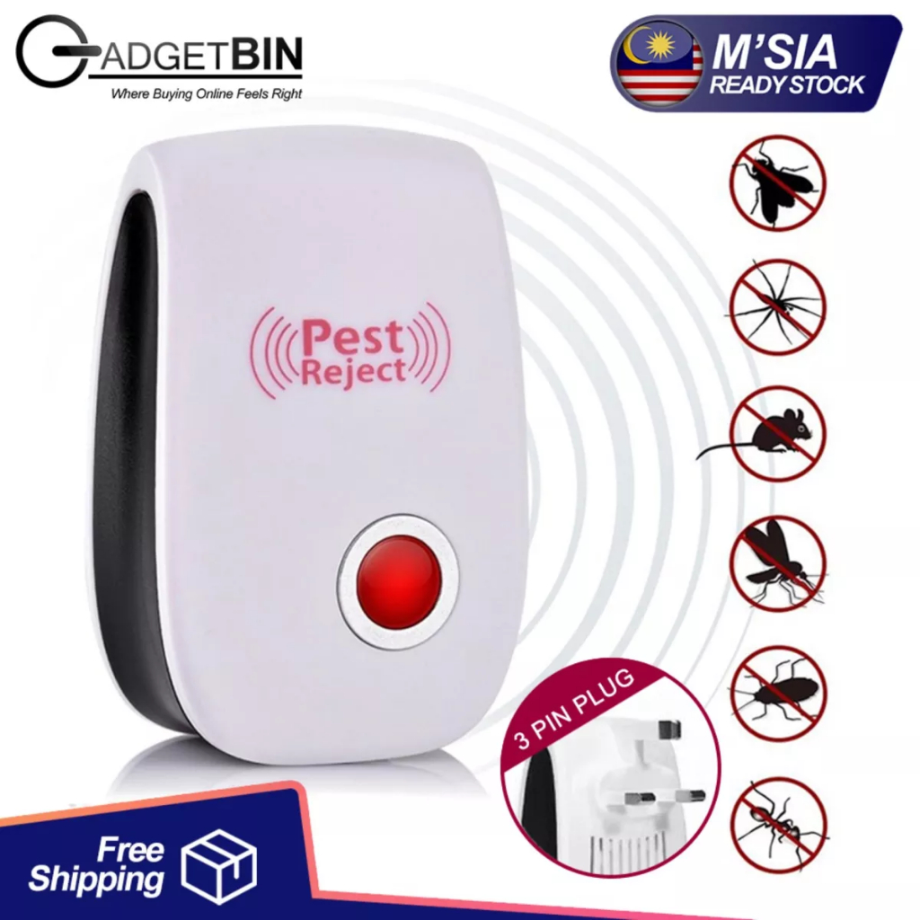 Pest Reject Ultrasonic Anti Mosquito Rat Mouse Cockroach Pest Insect ...