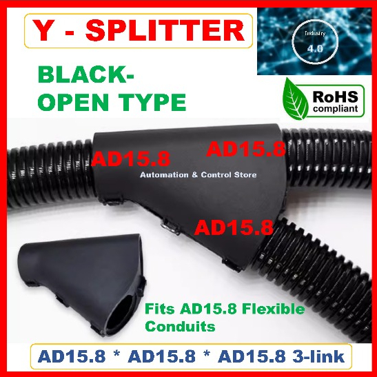 Wire Flexible Conduit Y-Splitter | Wire Loom Conduit Y-Splitter ...