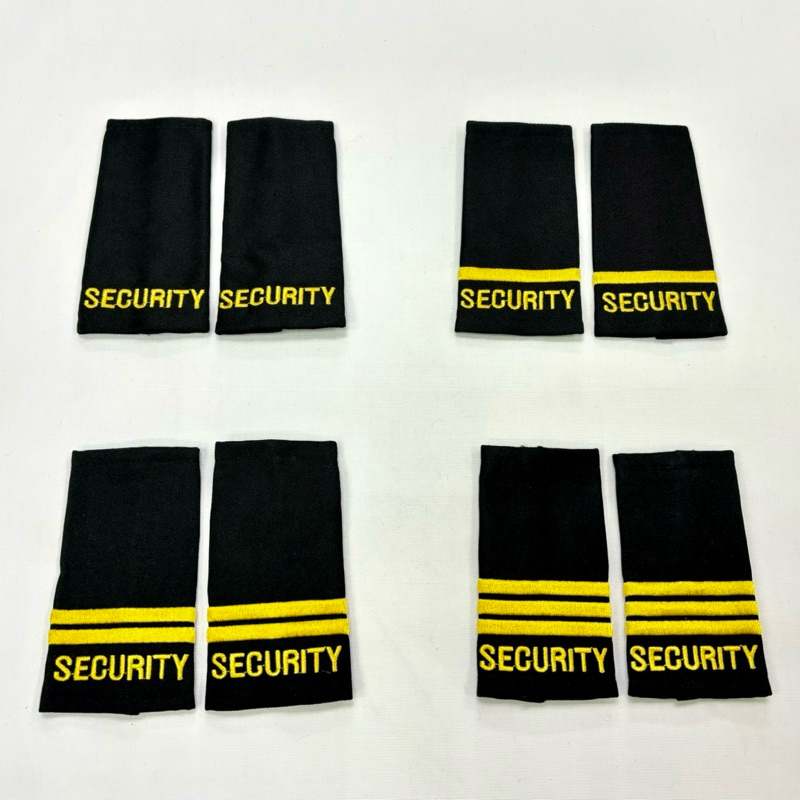 Epaulette Black (0/1/2/3 Lines) (Security Guard Accessories) | Shopee ...