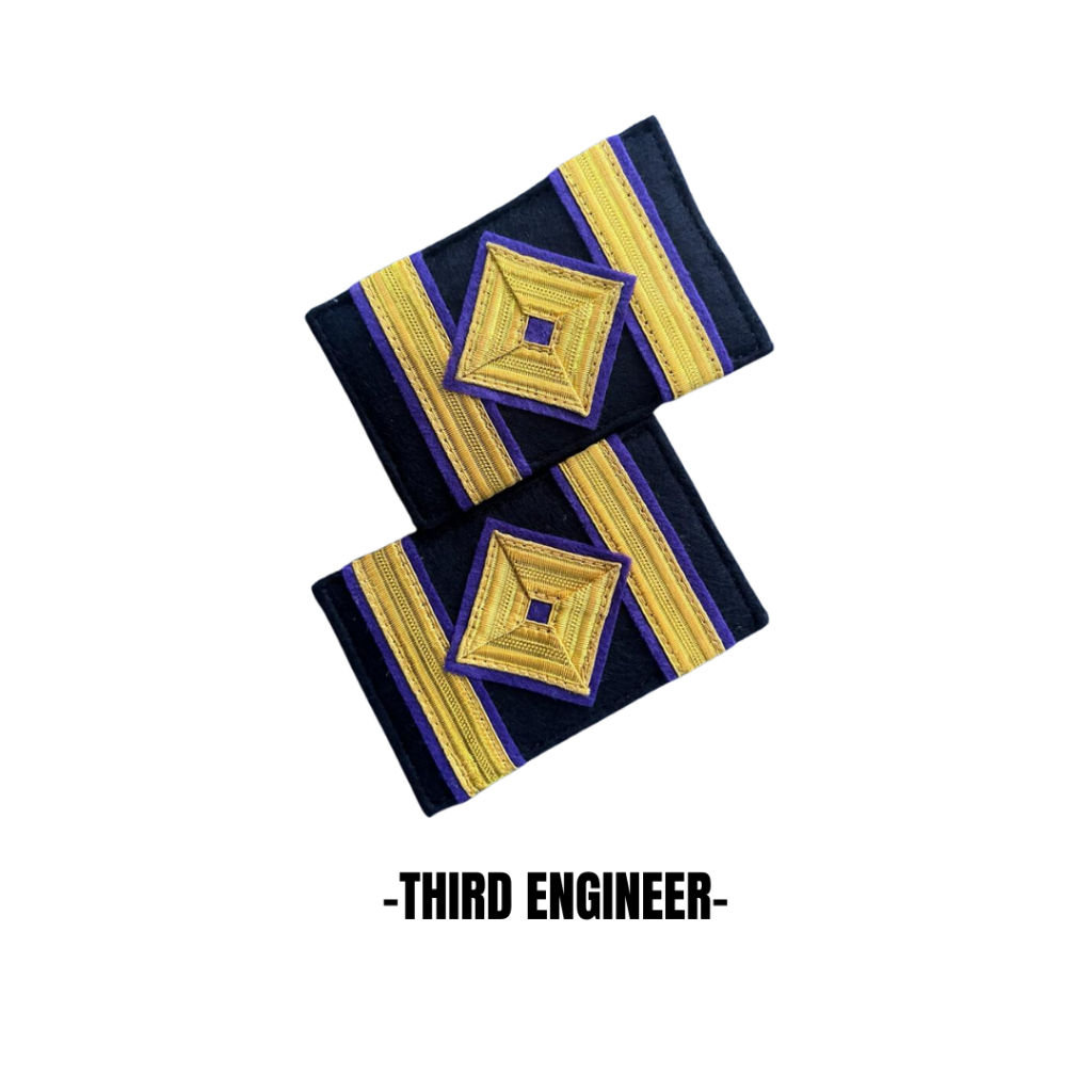 AFM PAIR OF EPAULETTES ENGINEER , OFFICER AND ELECTRO-TECHNICAL OFFICER ...